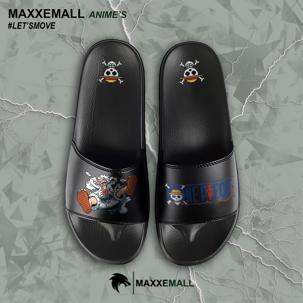 Jual Sandal Slide Phylon Maxxemall Design Anime One Piece Luffy ...