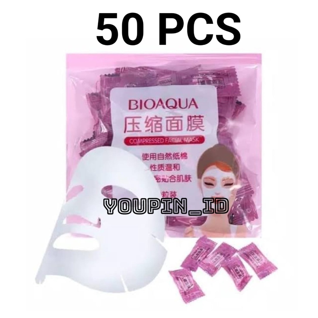 Jual 1 Bungkus 50 Pcs Masker Kertas Polos Lembaran Kosong Compressed ...