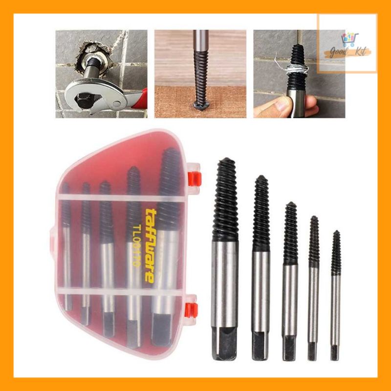 Jual Set Mata Bor Pembuka Baut Rusak pelepas baut sekrup rusak ...