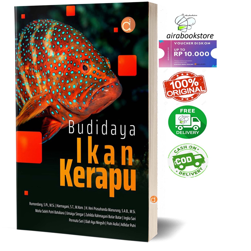 Jual Deepublish Buku Budidaya Ikan Kerapu Buku Perikanan Dan Kelautan
