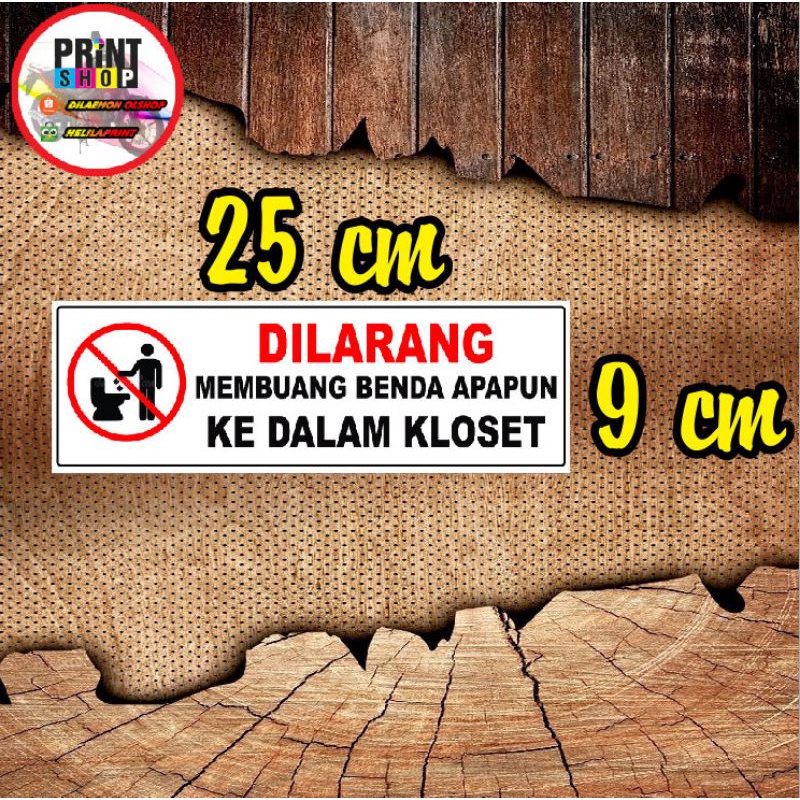 Jual sticker dilarang membuang benda apapun ke dalam kloset | Shopee ... Jual sticker dilarang membuang benda apapun ke dalam kloset | Shopee ...
