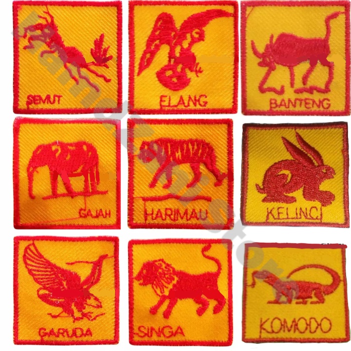 Jual Bet Badge Tanda Regu Pramuka Penggalang Putra (Satuan & Grosir ...