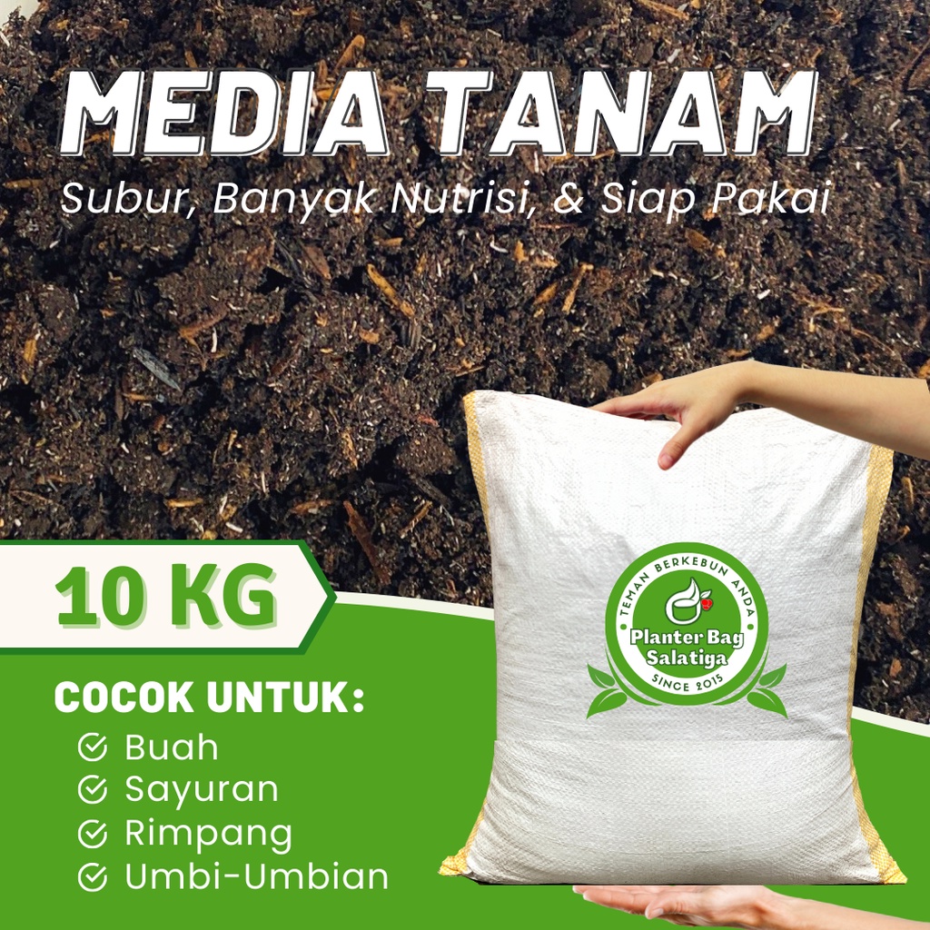 Jual Media Tanam Lengkap 10 Kg Siap Pakai Kemasan Karung Metan Tanah ...