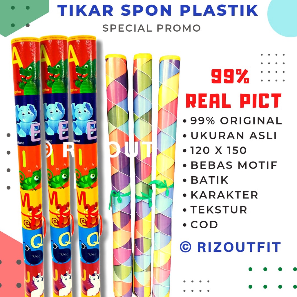Jual Karpet lantai anak playmate spon plastik motif karakter random ...