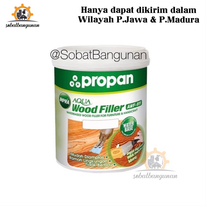 Jual Dempul Kayu Water Based PROPAN IMPRA AQUA WOOD FILLER XTRA BUBBLE ...