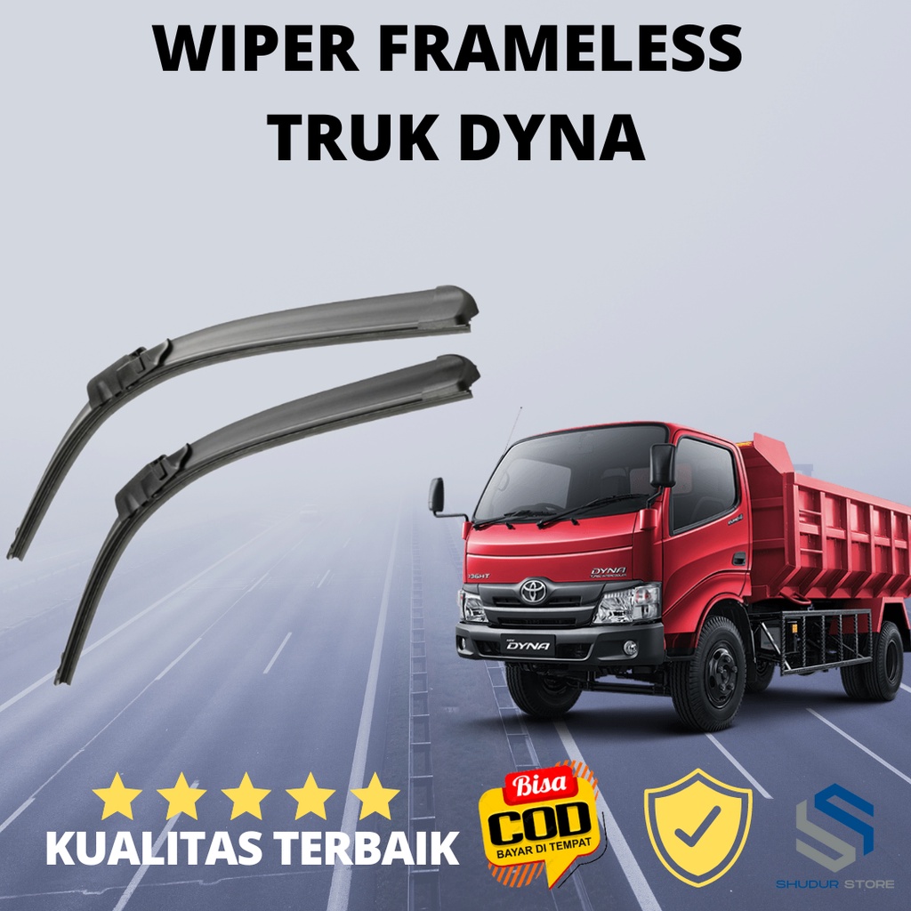 Jual Wiper Truk Toyota Dyna - Karet Wiper Frameless Mobil Truck Dyna 1 ...