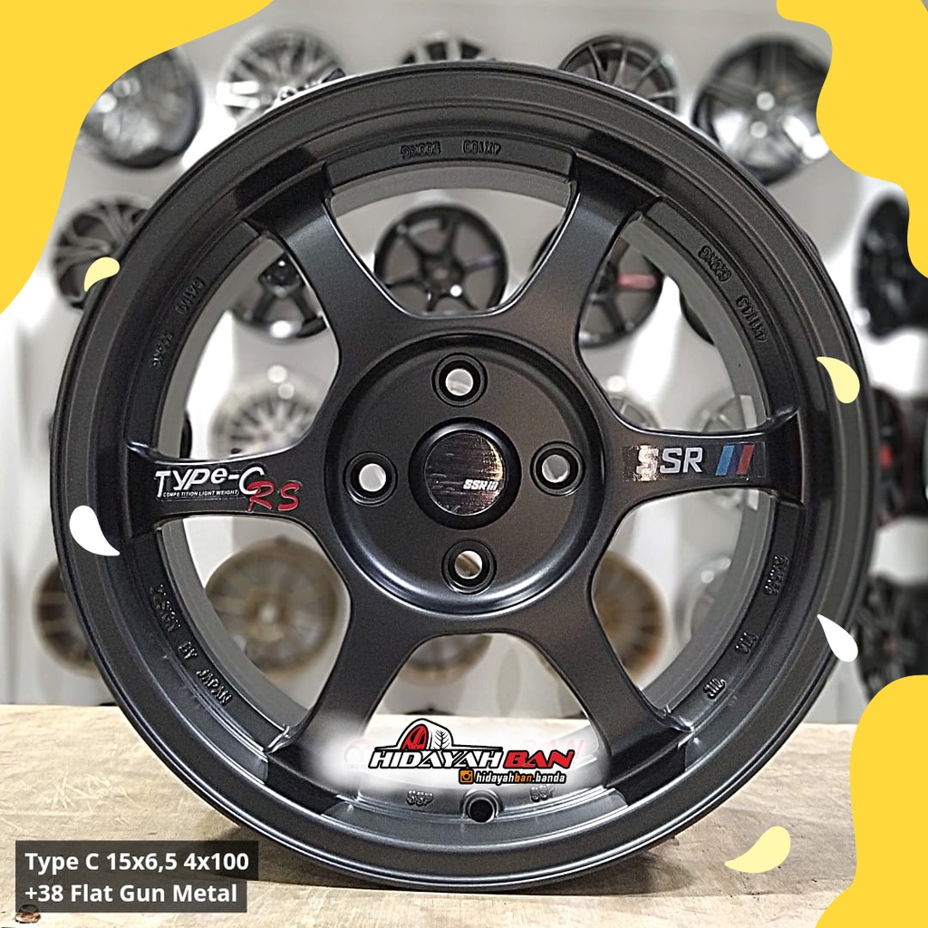 Jual Velg Mobil SSR Type-C Ring 15x6.5 H 4x100 +38 FGM | Shopee Indonesia