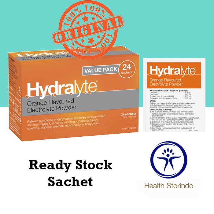 Jual Hydralyte Electrolyte Powder Orange Sachet | Shopee Indonesia