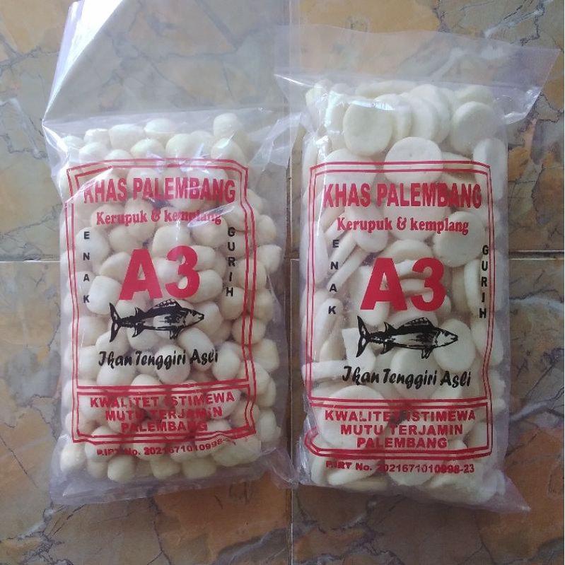 Jual Getas Bangka & Kemplang Mini cap A3 khas Palembang 250gr | Shopee ...