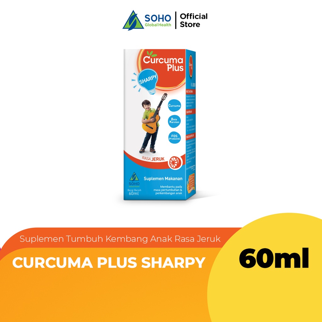 Jual Curcuma Plus Sharpy Suplemen Tumbuh Kembang Anak Rasa Jeruk 60 ml ...