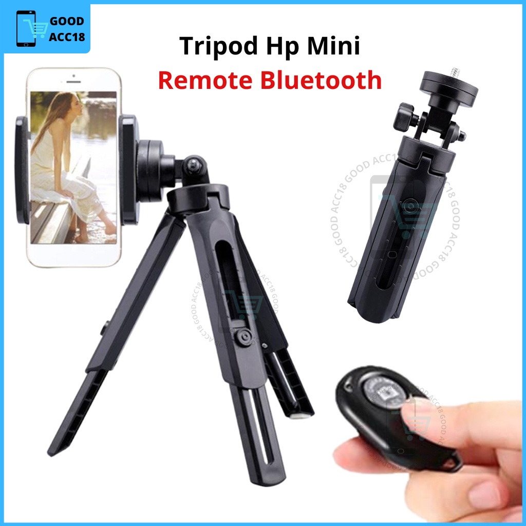 Jual Tripod Hp Mini Original Tripot stand handphone dan kamera remote ...