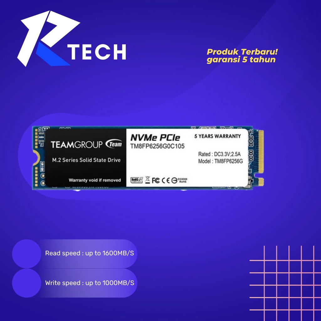 Jual 512GB Solid State Drive Teamgroup SSD M.2 2280 PCI-e 3.0 x4 with ...