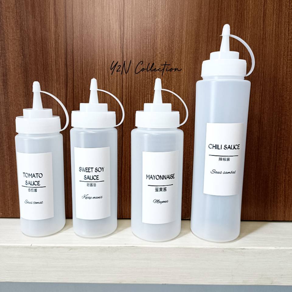 Jual Botol refill saus,kecap dan sejenis nya 650ml/450ml/360/300ml free ...