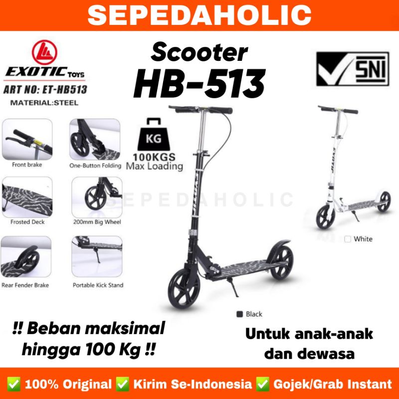 Jual Scooter EXOTIC ET HB 513 / 511 / 512 / ST 2022 Skuter Otoped Anak ...
