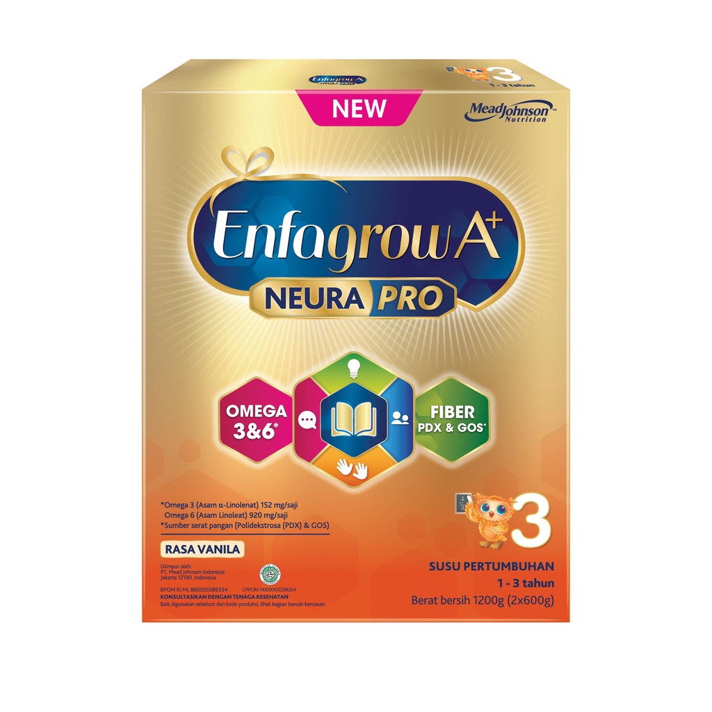 Jual Enfagrow A+ 3 Susu Formula Balita Vanila 1200 gr | Shopee Indonesia