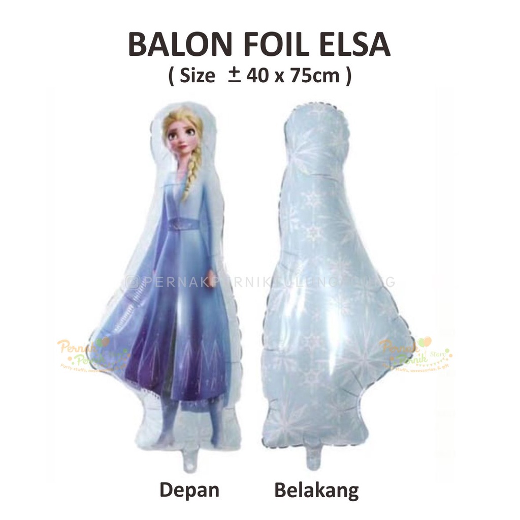 Jual Balon Foil/Balon Gas Tema Frozen Besar - Elsa, Olaf | Shopee Indonesia