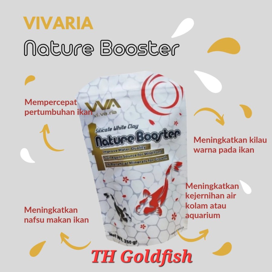Jual Vivaria Nature Booster 250 gr Mineral untuk Ikan Koi koki Predator | Shopee Indonesia