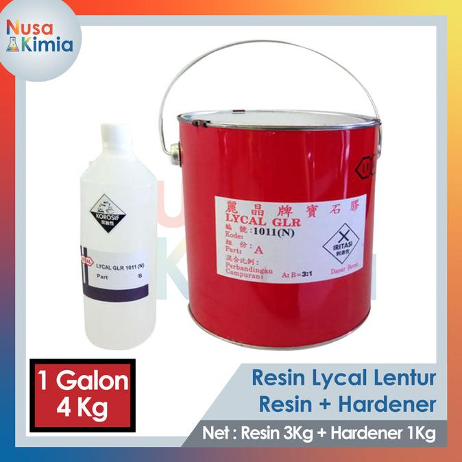 Jual ^^^^^] Resin Bening Lycal Keras 1011 4 Kg (1 Galon) | Shopee Indonesia