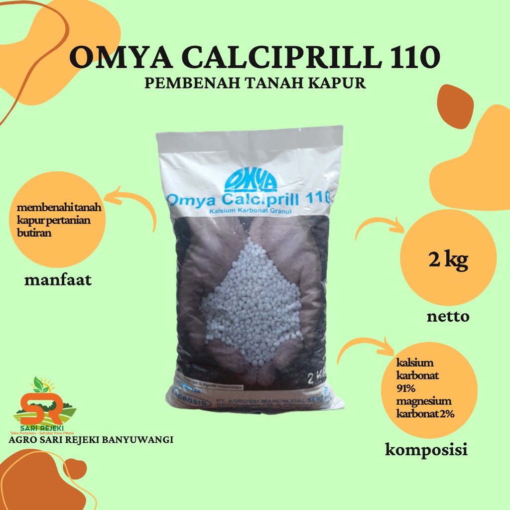 Jual OMYA CALCIPRILL 110 2KG KALSIUM KARBONAT GRANUL | Shopee Indonesia