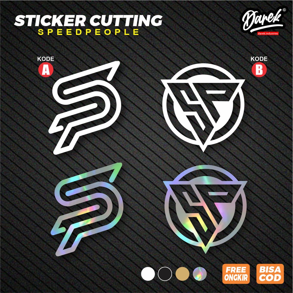Jual STICKER LOGO SPEEDPEOPLE SP CUTTING | Shopee Indonesia