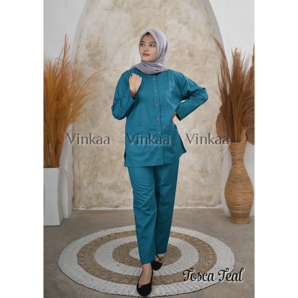 Jual Baju Stenen/ Scrubs (Model Kancing Penuh)Ukuran XL,XXL,4L,5L ...