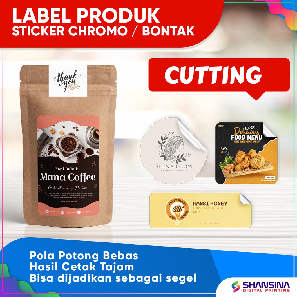 Jual STICKER LABEL CROMO A3+ / STICKER LABEL KEMASAN GROSIR | Shopee ...