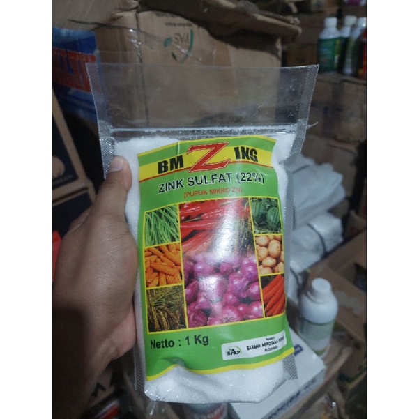 Jual pupuk BM Zing 1 kg Zink sulfat 22% zinc sulfate 1kg Zn | Shopee ...