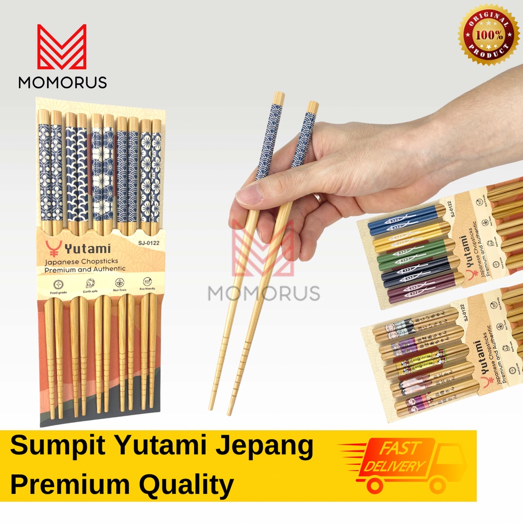 Jual Sumpit Kayu Premium Jepang Yutami Sumpit Anak Sumpit Karakter ...