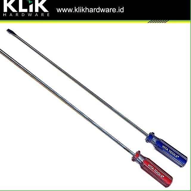 Jual Vitatools Obeng Panjang 12 Inch 300 mm x 5 mm Plus Minus 2 Pcs 30 ...