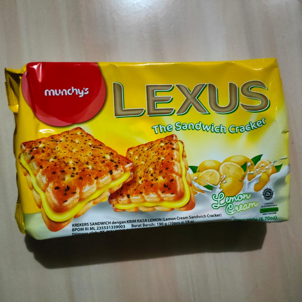 Jual Lexus Sandwich Cracker Lemon Cream 190 Gr Shopee Indonesia