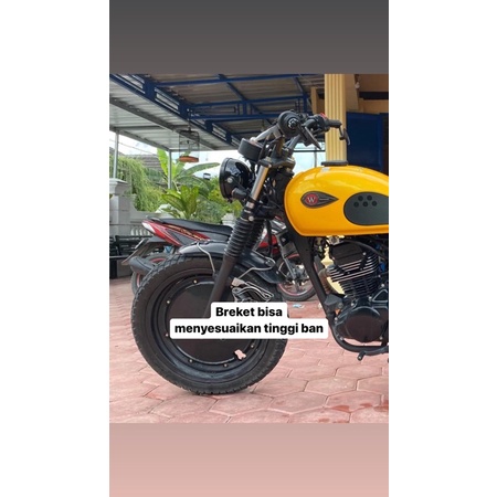 Jual Spakbor motor custom japstyle w175 benelli chopper tracker ...