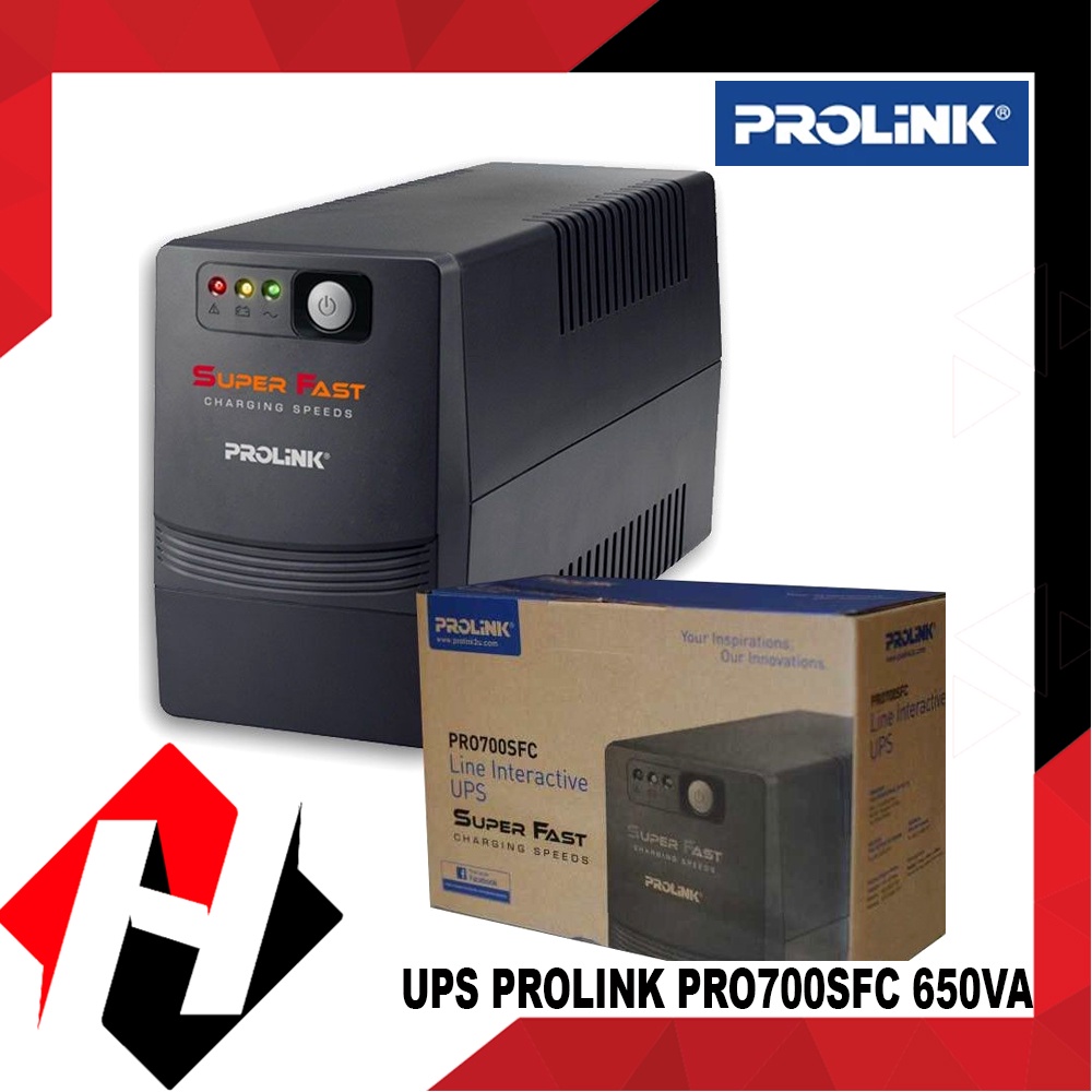 Jual UPS PROLINK Pro700SFC 650VA PRO 700SFC Stabilizer Battery 650 700 ...
