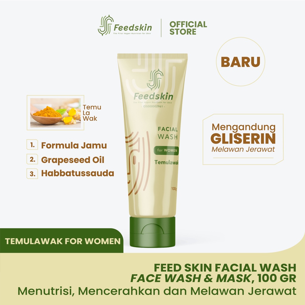 Jual FEED SKIN Facial Wash Temulawak | Sabun Cuci Muka | Sabun Cuci ...