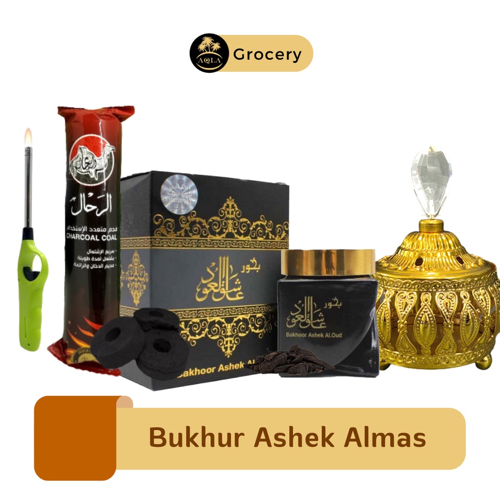 Jual BUKHUR ASHEK AL OUD ALMAS / Bukhour Bakhor Premium Original Saudi ...