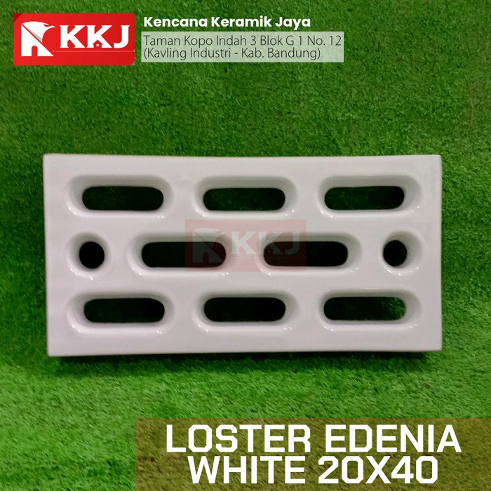 Jual LOSTER / ROSTER KERAMIK LUBANG ANGIN EDENIA WHITE 20X40 | Shopee ...