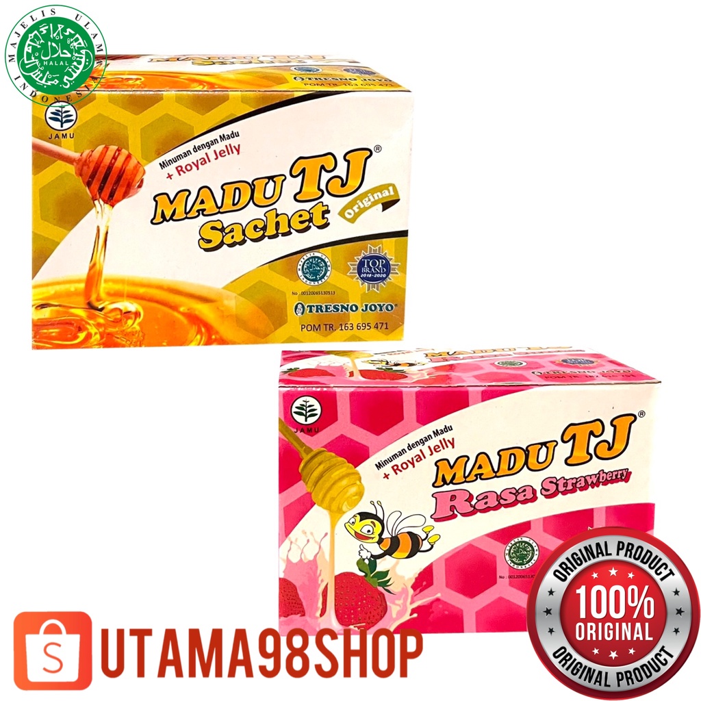 Jual MADU TJ ORIGINAL / RASA STRAWBERRY ISI 12 SACHET / ROYAL JELLY ...