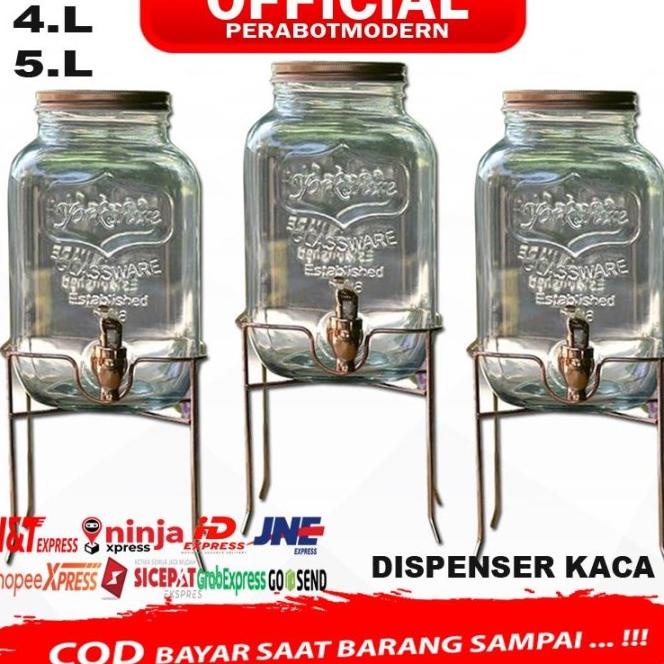 Jual Jual Glass Dispenser / Dispenser Toples Kaca Kran / Disepenser Air ...