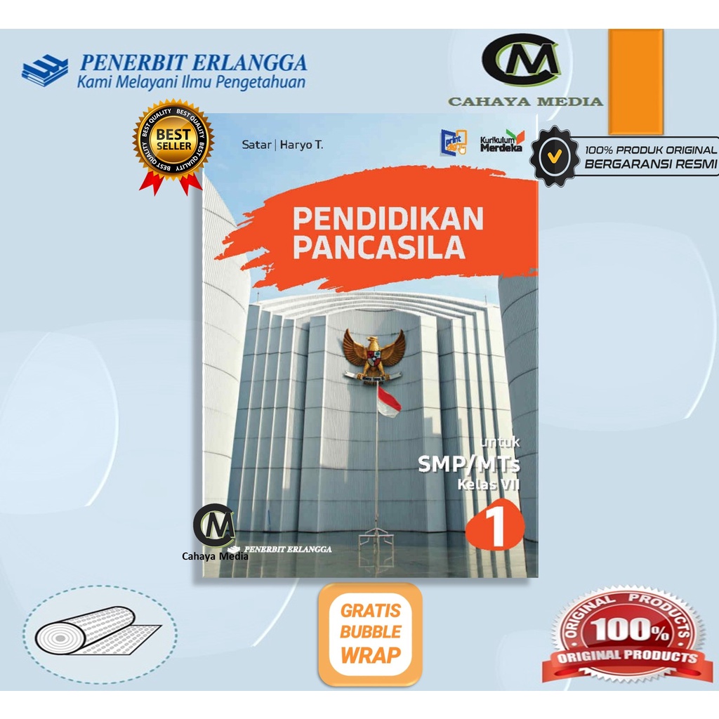 Jual BUKU PENDIDIKAN PANCASILA KELAS 7 KURIKULUM MERDEKA ORIGINAL ...