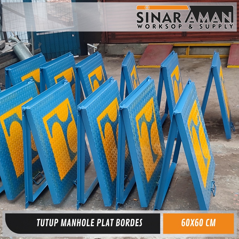 Jual Tutup Manhole 60x60 Plat Besi Bordes | Shopee Indonesia