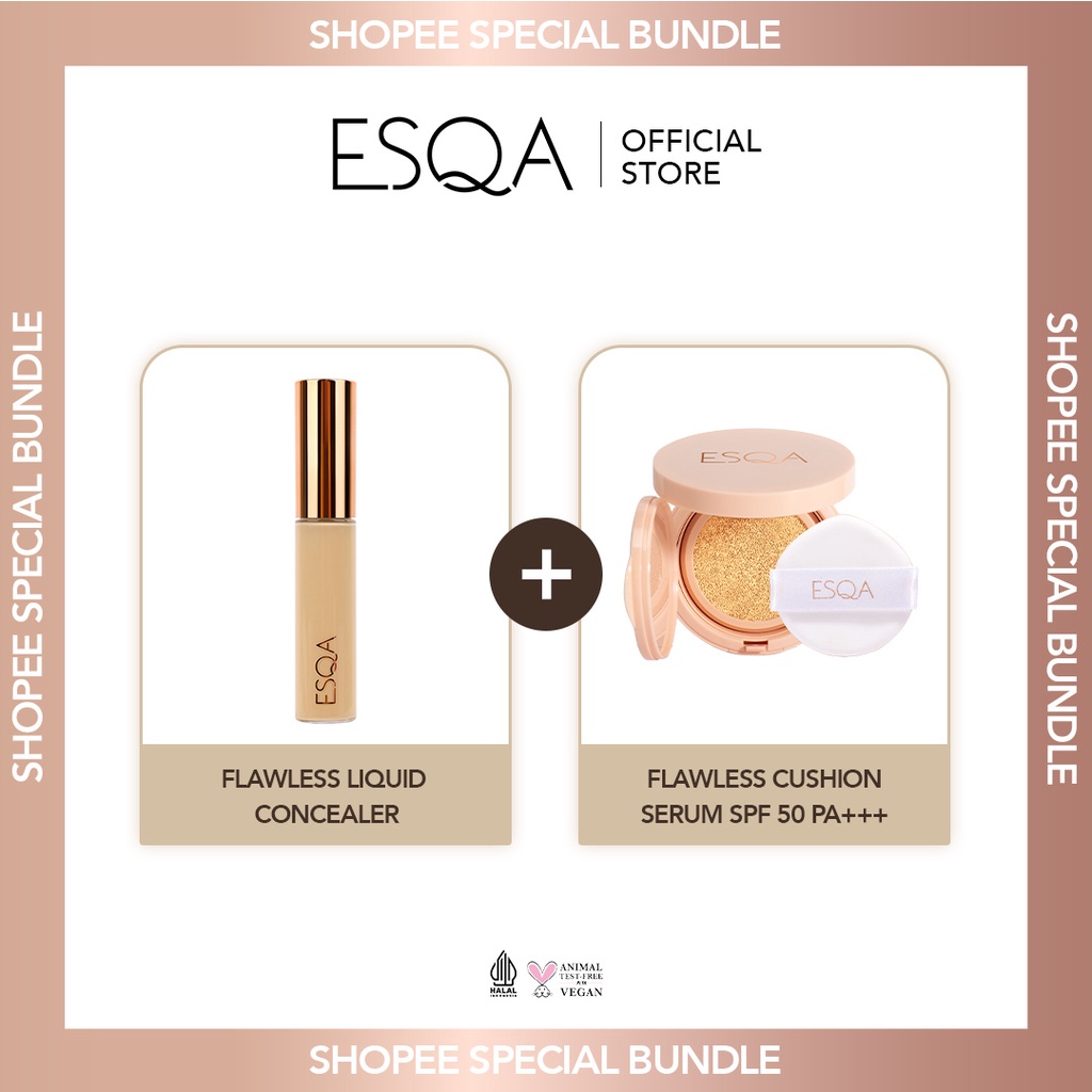 Jual Esqa Flawless Cushion Serum Spf 50 Pa And Esqa Flawless Liquid