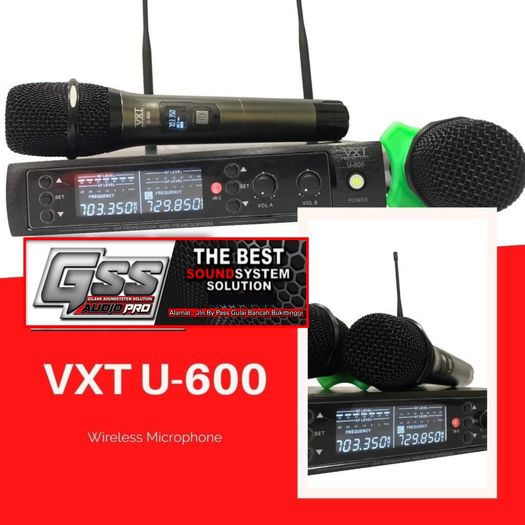 Jual Mic Wireless VXT U-600 Original | Shopee Indonesia