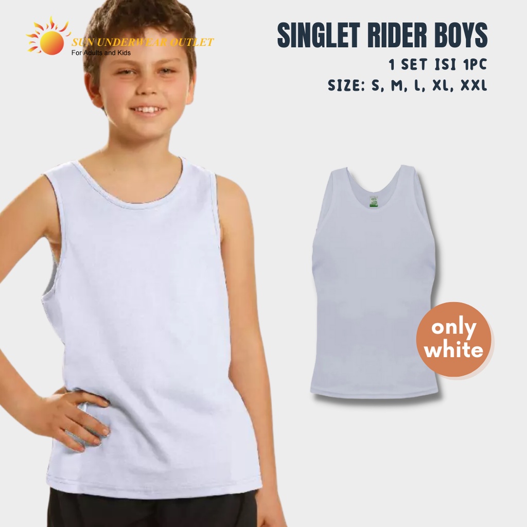 Jual Singlet Rider Boys Original Pakaian Dalam Anak Sekolah Katun Serap ...