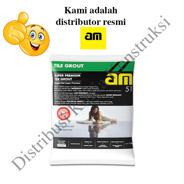 Jual Nat Keramik AM 51 AM51 | Pengisi Nat | Tile Grout 3 in 1 Anti ...