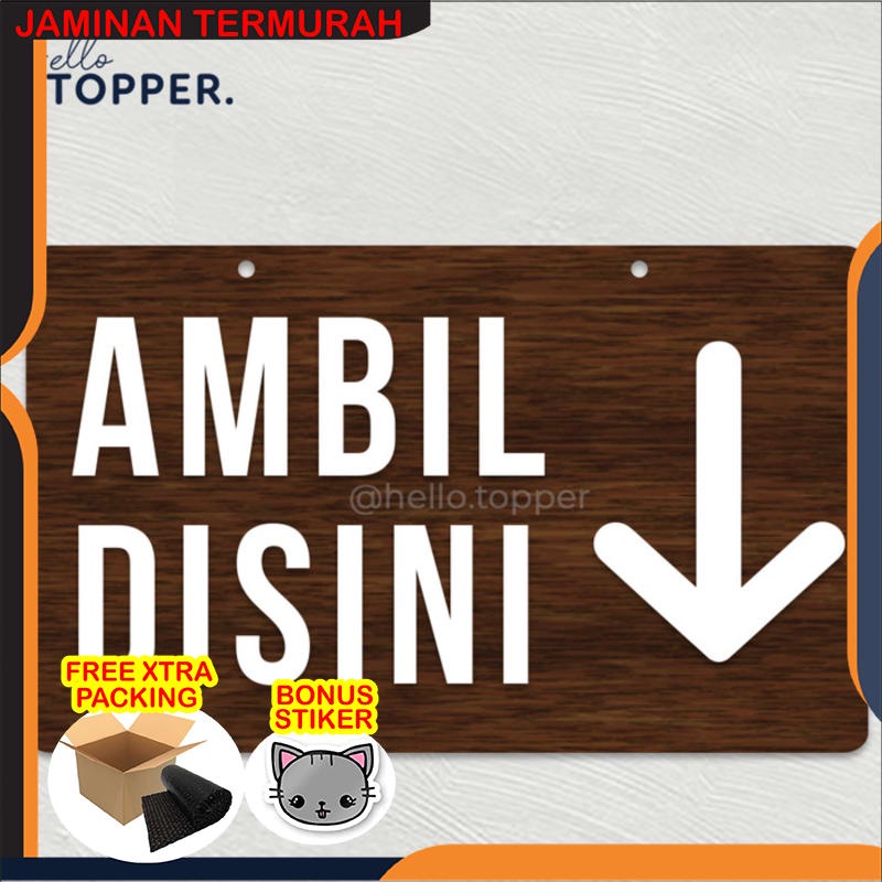 Jual Terlaris Ambil Disini Sign Unik Kayu| Signage Kayu Resto | Papan ...