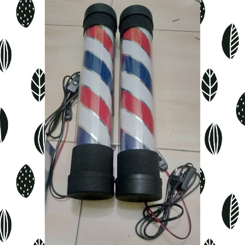 Jual neon box barbershop atau barberpole bisa berputar | Shopee Indonesia