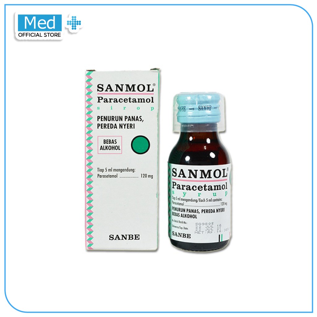Jual Med+ Sanmol Paracetamol Syrup 60ml | Shopee Indonesia