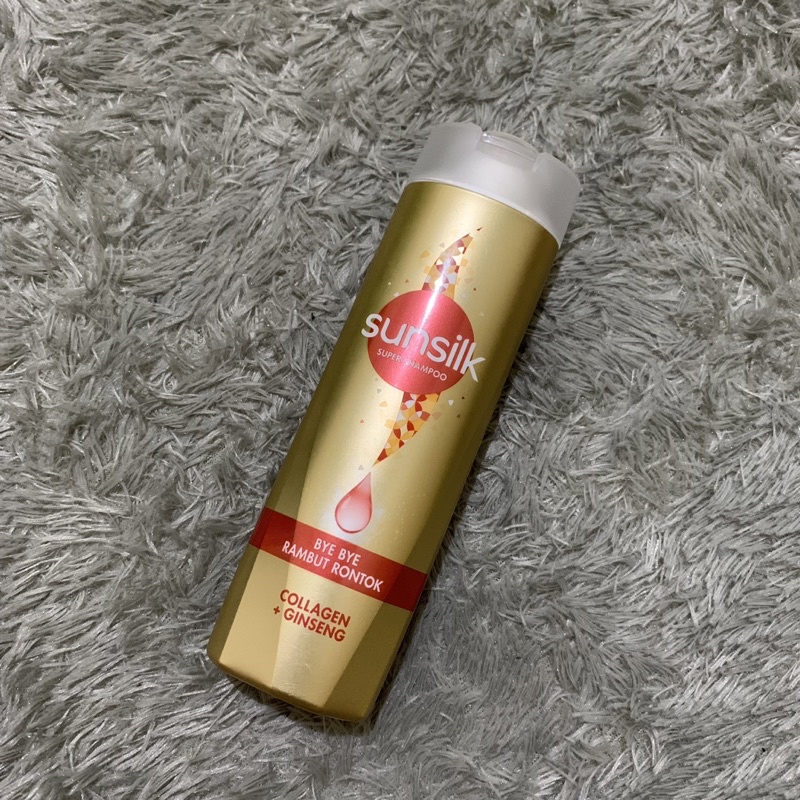 Jual SUNSILK SUPER SHAMPOO BYE BYE RAMBUT RONTOK COLLAGEN GINSENG 160ML ...