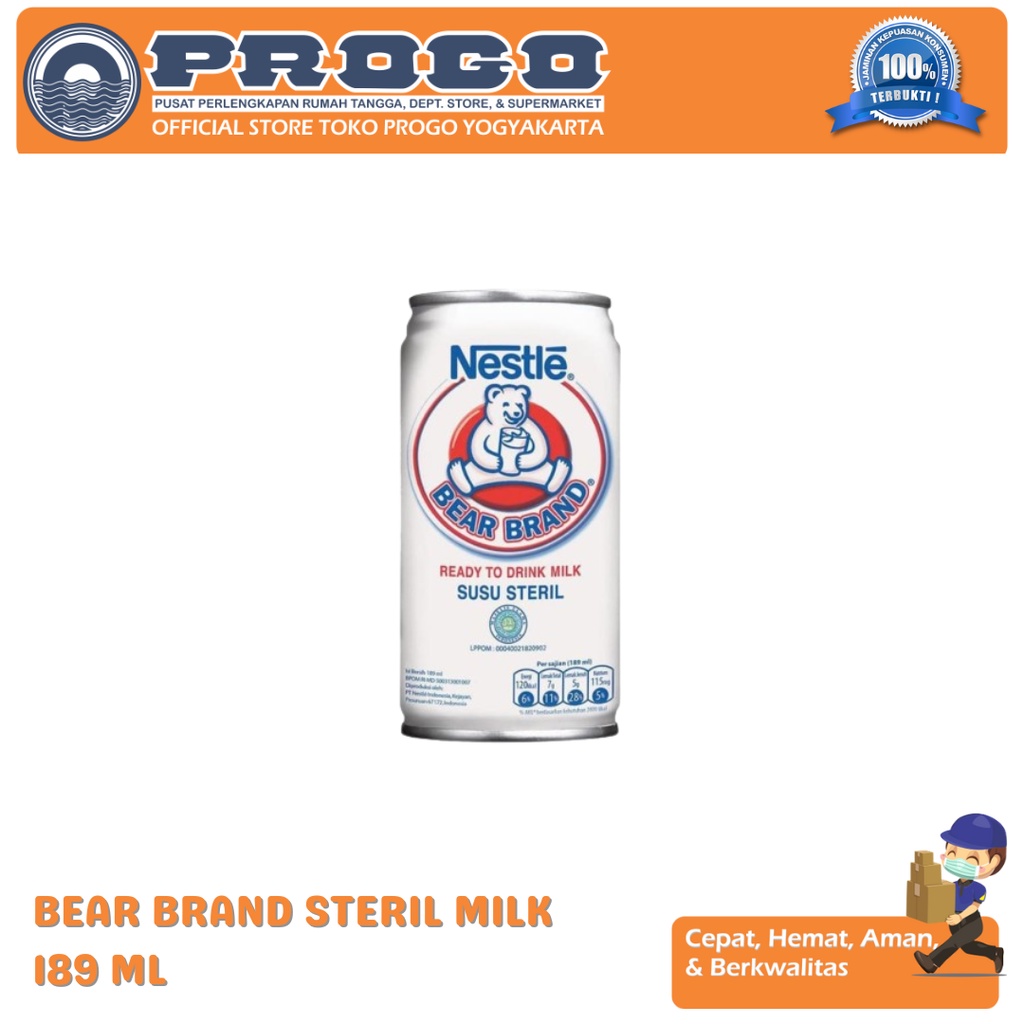 Jual BEAR BRAND STERIL MILK 189 ML | Shopee Indonesia