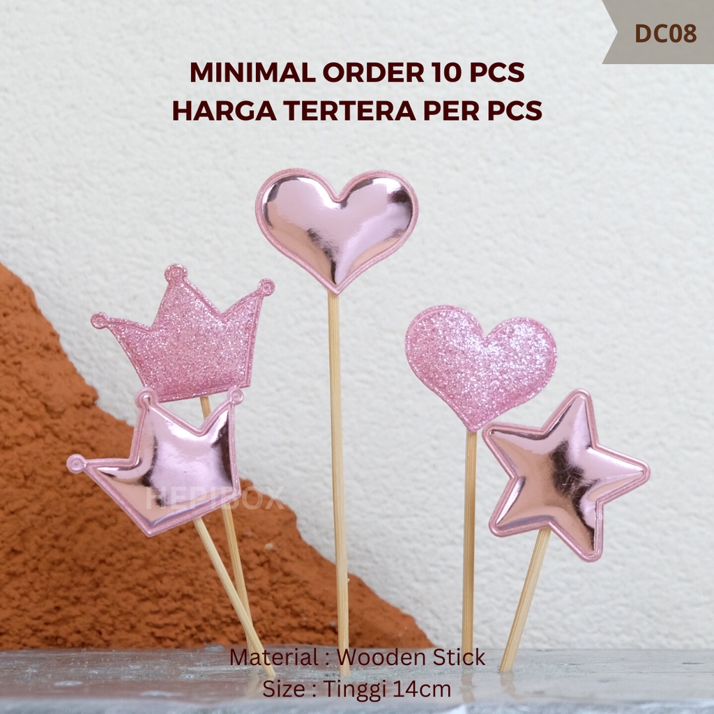 Jual Cake Topper Bintang Love Crown, Tusukan Hiasan Kue, Mahkota, Love, Birthday I DC08 | Shopee ...