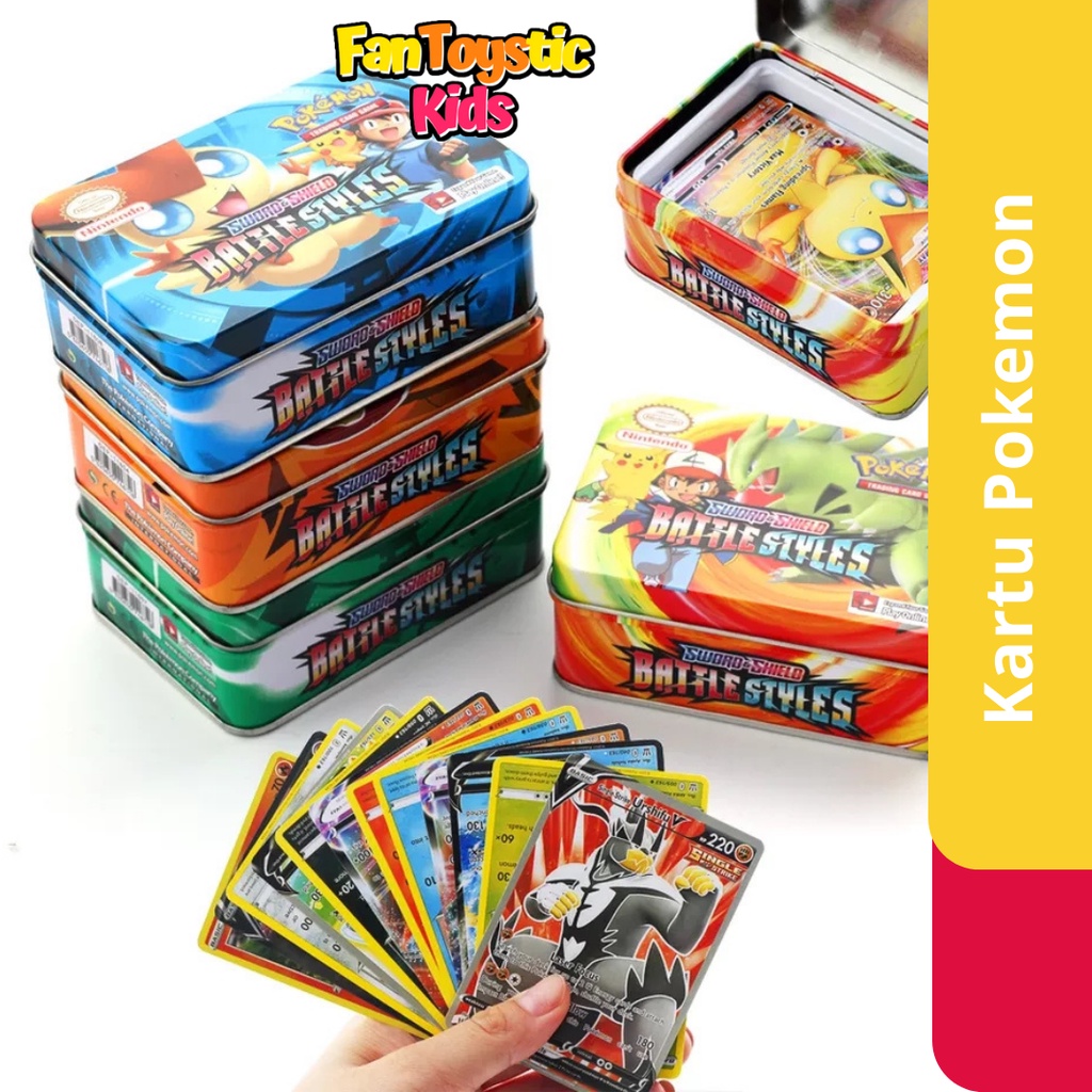 Jual Kartu Pokemon TCG 40 Card per Box Pokemon Only Set Random Langka ...